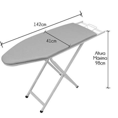 Mesa Tábua De Passar Roupa Suprema Extra 3 Níveis De Ajuste Altura 41cm