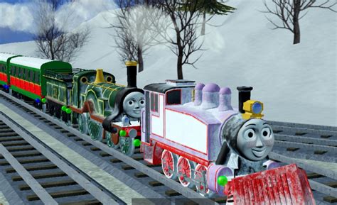 Rosie And Emily Pulling The Christmas Express By Thomasfan16512 On Deviantart