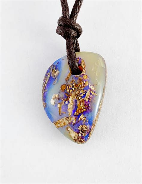 Opal Pendant SLP1203 Boulder Opal Mines Australia