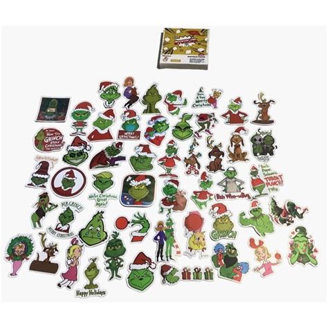 Unbranded Holiday 20 The Grinch Who Stole Christmas Stickers Vinyl