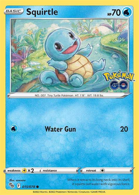 Squirtle Pgo 15 Pokemoncard