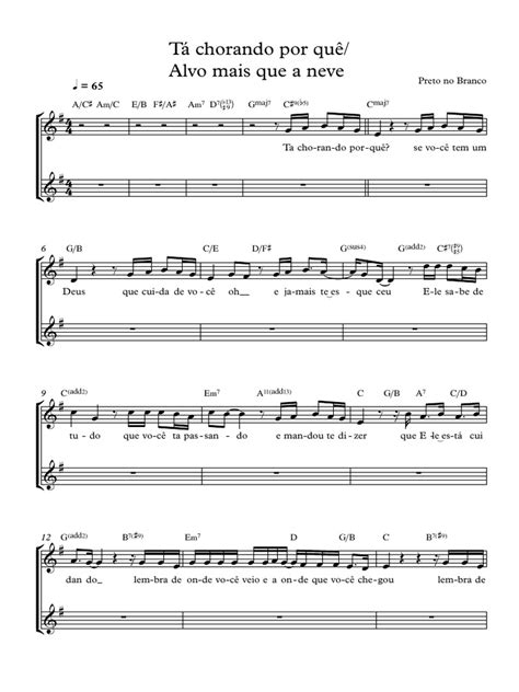 Ta Chorando Por Quê Full Score Pdf