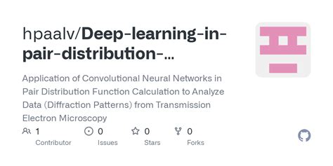 Github Hpaalvdeep Learning In Pair Distribution Function Calculation Application Of