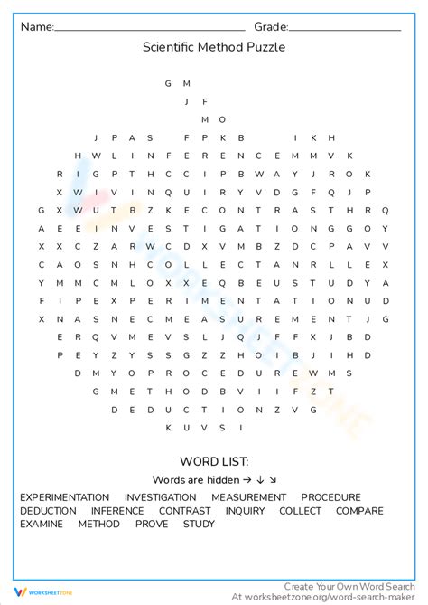 Scientific Method Puzzle