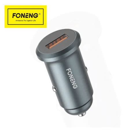 Foneng 48w Fast Car Charger 2 Ports Usb Type C Without Cable C18
