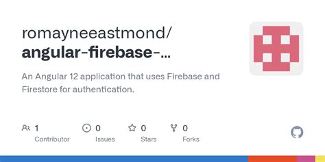 Github Romayneeastmondangular Firebase Authentication An Angular 12