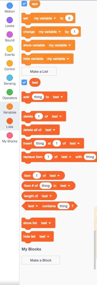 Make Lists On The Side Bar Discuss Scratch