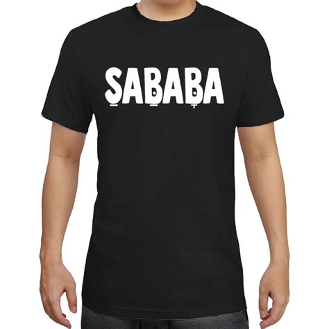 Sababa T Shirt In Black White Grey Blue Green