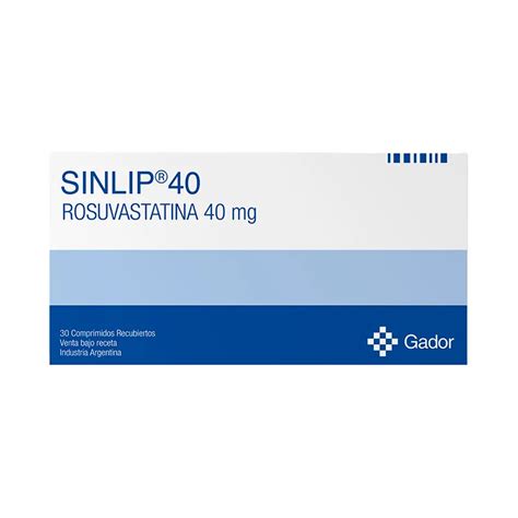 Sinlip 40 Mg Caja X 30 Comprimidos Recubiertos Farmacia Y Perfumería