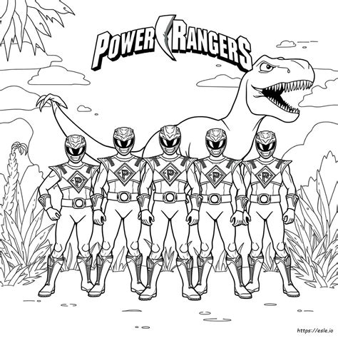 Power Rangers Dino Fury Coloring Pages