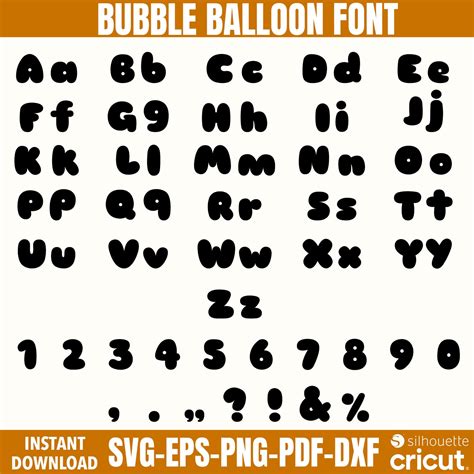 Bubble Font Svg Retro Groovy Alphabet Digital Download Etsy