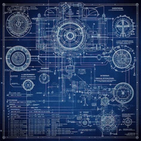 Premium Photo Blueprint Background