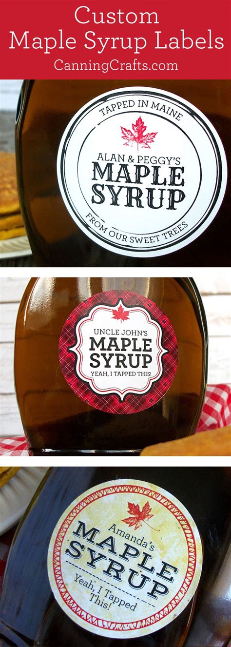 Custom Maple Syrup Labels For Home Based Maple Sugarers Maplesugaring