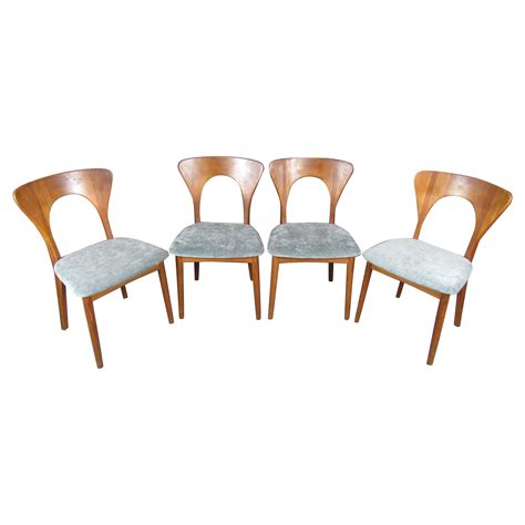 1960s Set Of 8 Danish Teak Dining Chairs By Niels Koefoed At 1stdibs