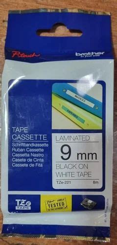 Ribbon Brother Tze Black On White Laminated Tapes Tze Series Mm For Printing Industry