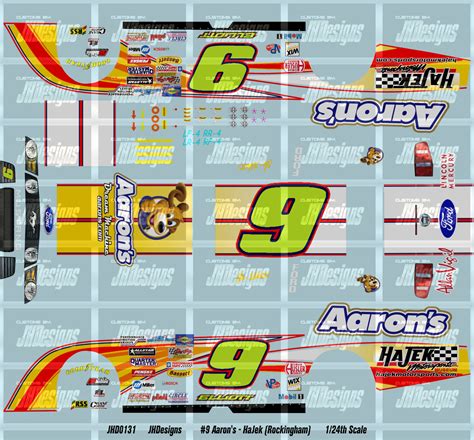 Jh Designs Chase Elliott 2011 Lms 9 Aarons Rockingham 124 Racecar