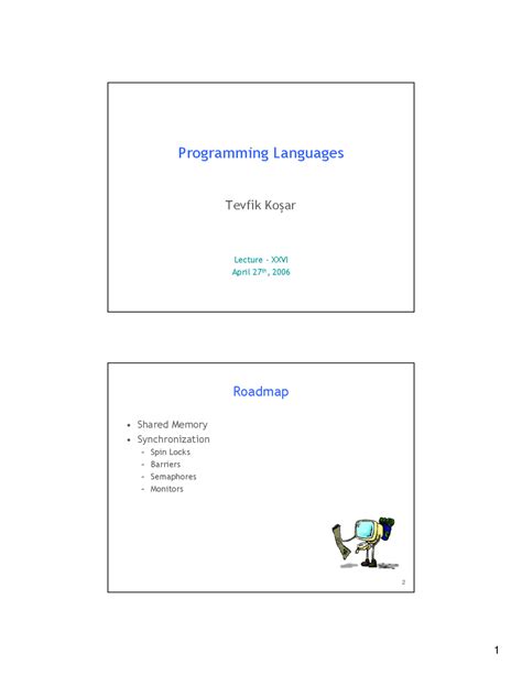 Road Map Memory Architectures Distributed Memory Lecture Notes Csc 4101 Docsity