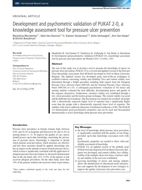 Development And Psychometric Validation Pdf Validity Statistics Psychometrics