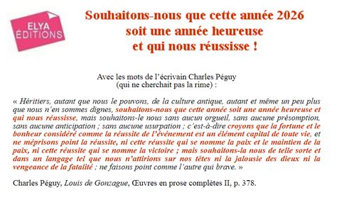 Meilleurs Vœux 2026 Elya Editions