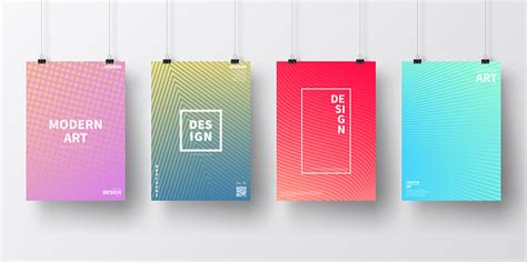 흰색 배경에 고립 된 다채로운 기하학적 디자인의 포스터 선에 대한 스톡 벡터 아트 및 기타 이미지 선 패턴 개체 그룹 Istock