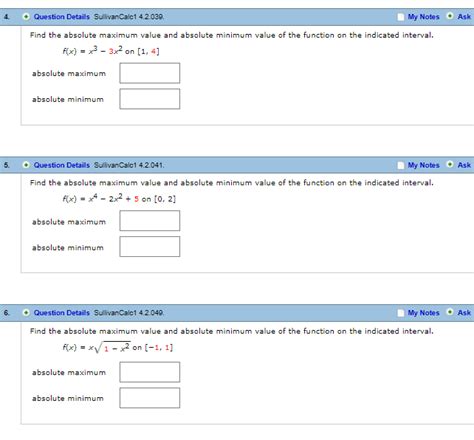 Solved Find The Absolute Maximum Value And Absolute Minim Chegg Com
