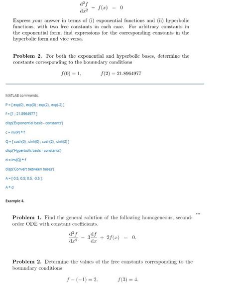 can you solve example 4 part 1 and 2 if possible
