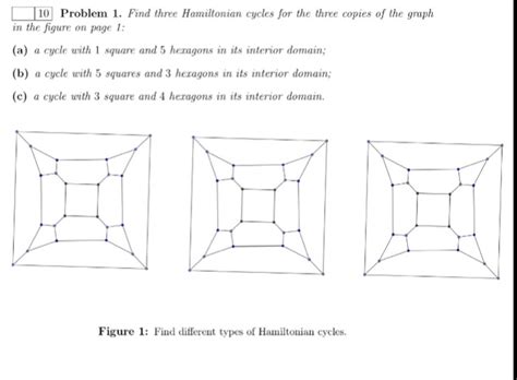 Solved Problem 1 Find Three Hamiltonian Cycles For The