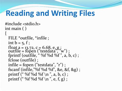 Ppt File Handling In C Powerpoint Presentation Free Download Id4143391