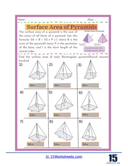 Triangular Pyramid Surface Area