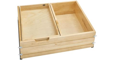 Rev A Shelf 4WTCDD 724HFLSC 1 Wood Classics 2 1 2 W Wood Base Cabinet Two Tier Full Replacement