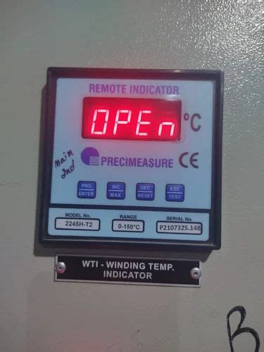 Wti Winding Temperature Indicator For Industrial Model Name Number P2107325 At Best Price In
