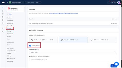 How To Enable 3 On Existing Containerized Servers Runcloud Docs