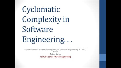 Cyclomatic Complexity In Urdu Youtube