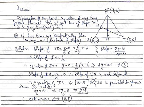 Solved Find The Coordinates Of The Orthocenter Of The Triangle With