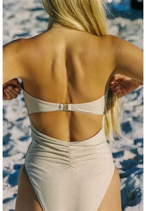 Buy Blackbough Swim Scarlet One Piece Swimsuit Champagne Shimmer 2026