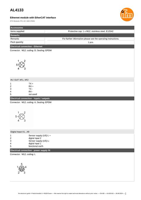 Ethernet Module With EtherCAT Interface