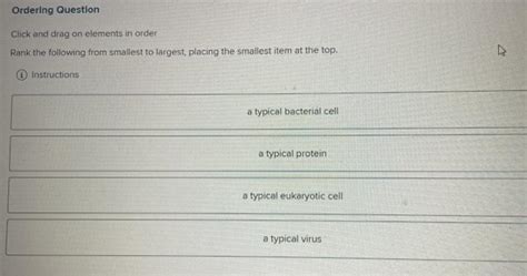 solved ordering question click and drag on elements in order