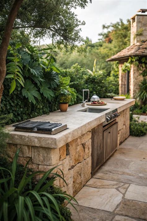 18 Affordable Outdoor Countertop Ideas