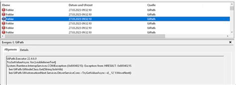 System Runtime InteropServices COMException X Exception From HRESULT X