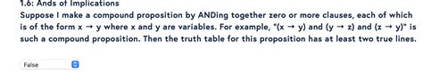 solved 1 6 ands of implications suppose i make a compound
