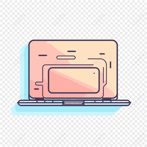 전화가 있는 노트북 벡터ui스케치욱스 Png 일러스트 무료 다운로드 Lovepik