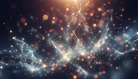 Abstract Digital Background Of Points And Lines With Glowing Plexus Premium Ai Generated Image