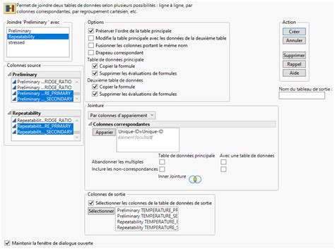 Solved Join Data Table Output Culumns Jmp User Community