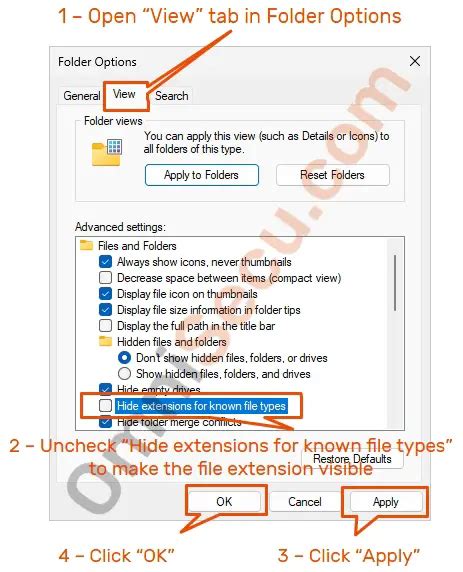 Hide Or Show Known File Name Extensions In Windows Server 2025