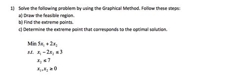 solved solve the following problem by using the graphical