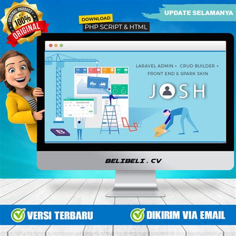 Jual Josh Laravel Admin Template Front End And Crud Php Script Html Template Shopee