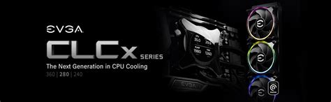 Evga Clcx 280mm All In One Lcd Cpu Liquid Cooler 2x 140mm Pwm Argb