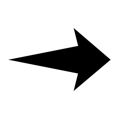 Straight Pointed Arrow Icon Black Arrow Pointing To The Right Black