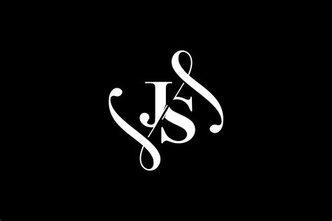 Js Monogram Logo Design V6 Graphic By Greenlines Studios · Creative Fabrica
