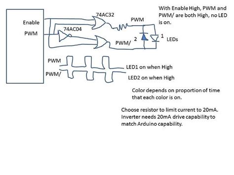 Two Wire Multi Color Led How To Control Leds And Multiplexing Arduino Forum